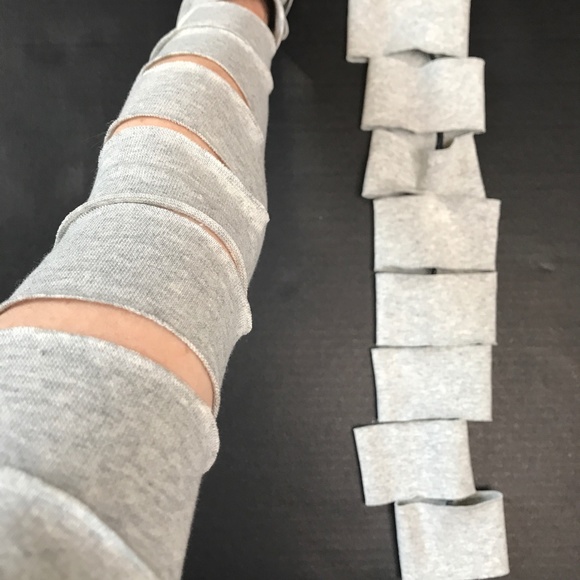 Hand Crafted | Accessories | Cut Out Gloves Gray Arm Warmers Ripped ...